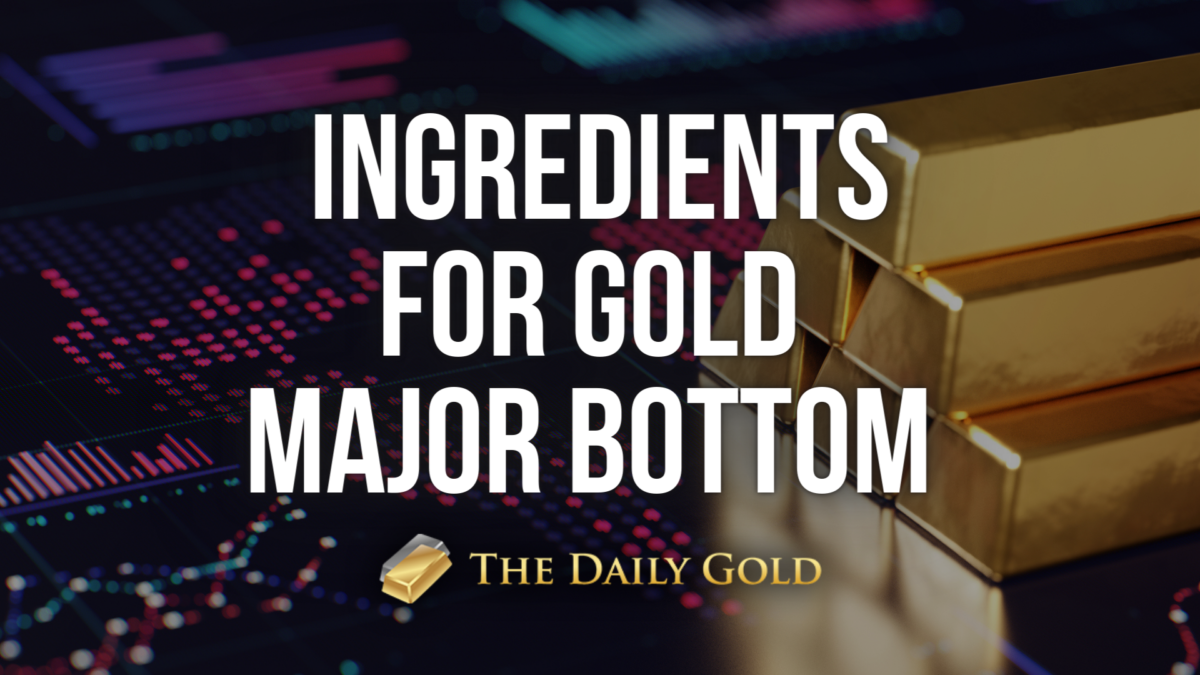 Ingredients for Major Bottom in Gold – The Daily Gold