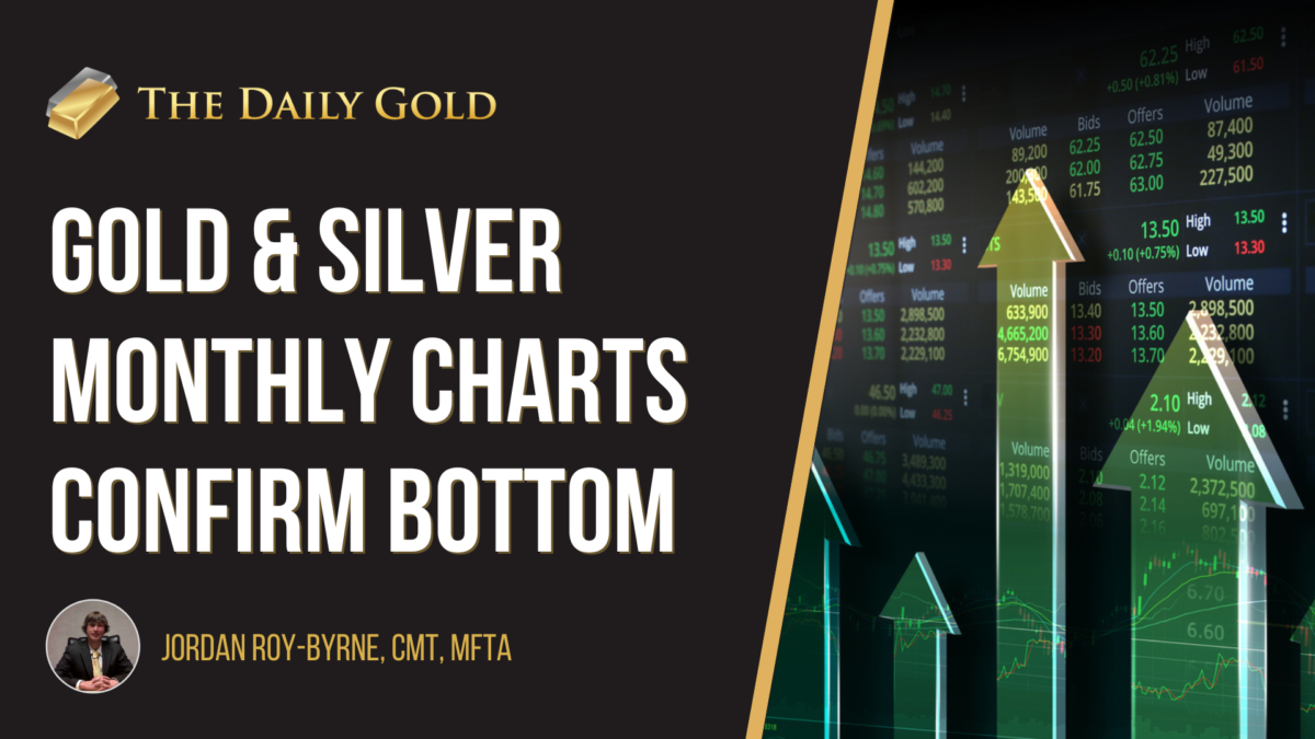 Video: Gold & Silver Monthly Charts Argue Bottom – The Daily Gold