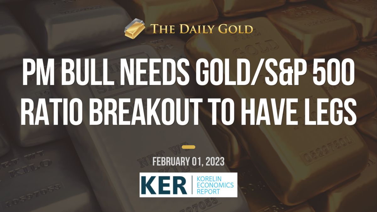 Interview: Gold vs. S&P 500 Analysis – The Daily Gold