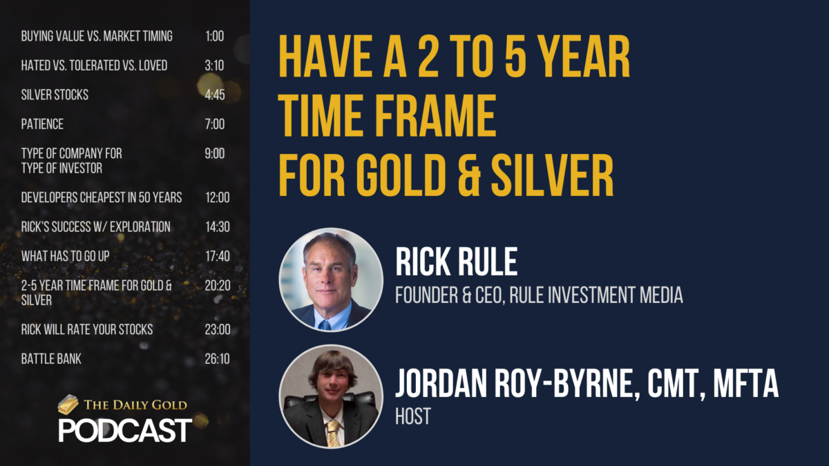 Rick Rule: Have a 2 to 5 Year Time Frame for Gold & Silver – The Daily Gold
